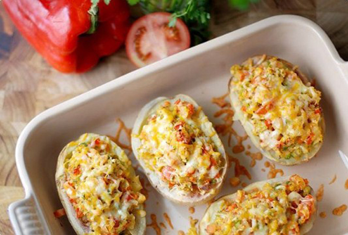 La receta: Qué tal unas papas al horno rellenas para deleitarte este ...