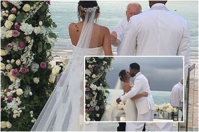 ¡Se lanzó al agua! Elvis Andrus se casó en Punta Cana (+fotos)